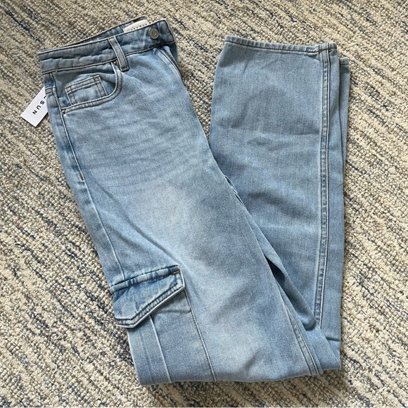 PacSun | Jeans | Pacsun Light Blue 9s Boyfriend Cargo Jeans | Poshmark